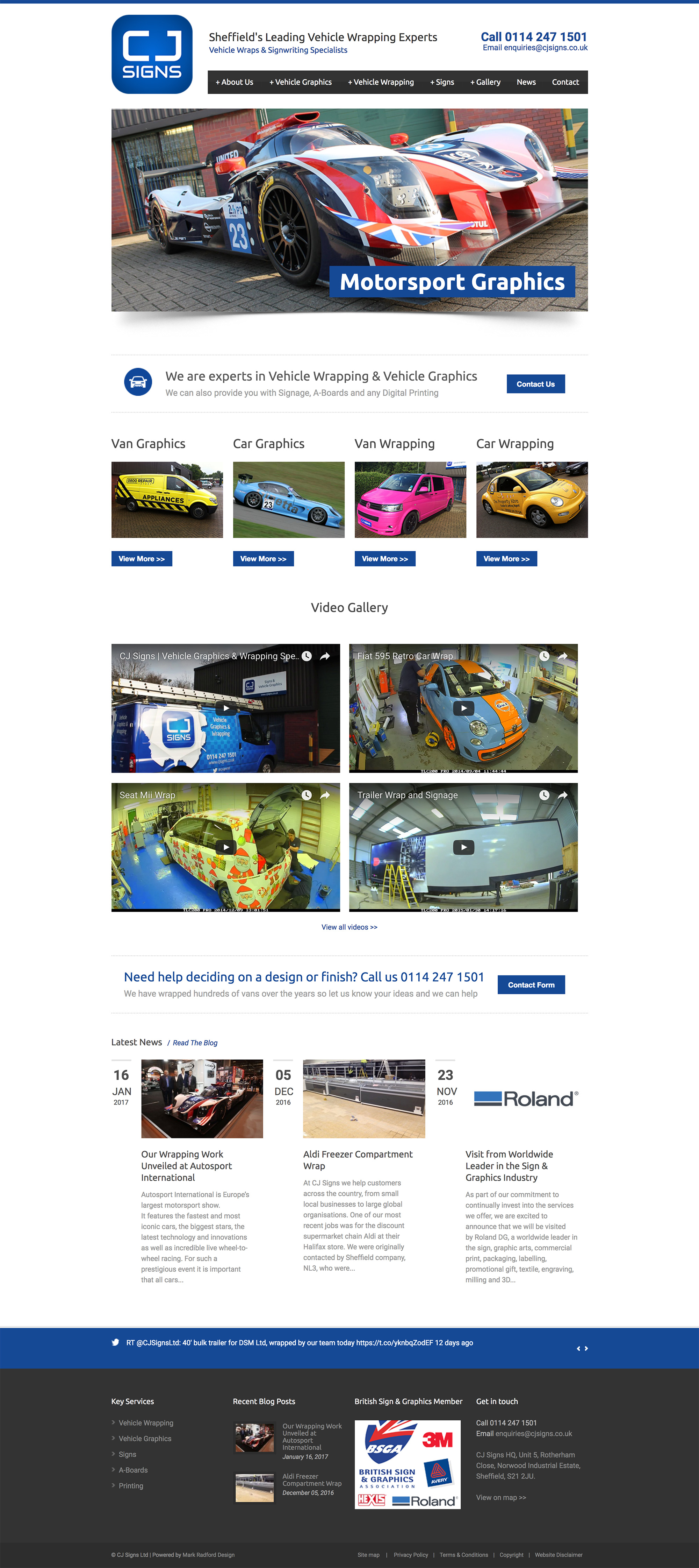 CJ Signs | Mark Radford Design